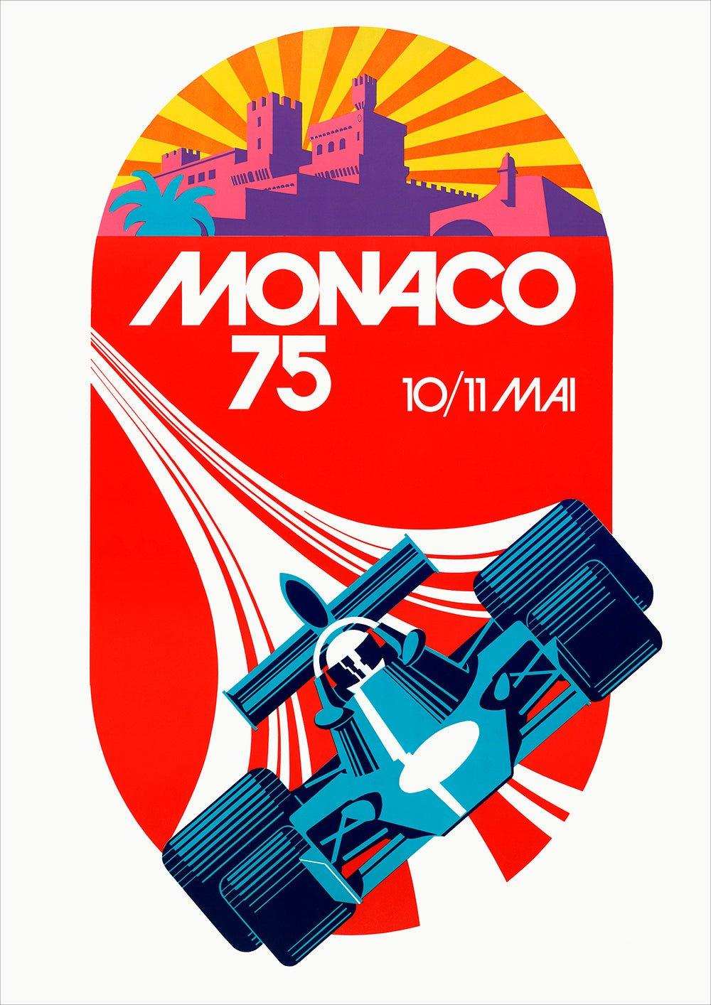 1975 Monaco Posters | Monaco Posters | Grand Prix Poster – Grand Prix ...