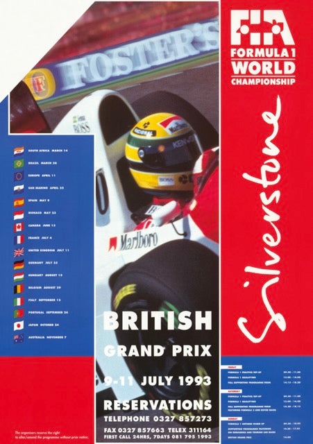British Grand Prix Posters | Vintage British Poster | Grand Prix Posters
