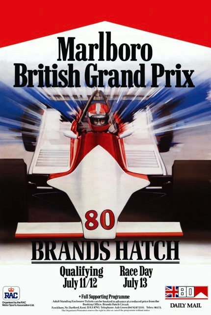 British Grand Prix Posters | Vintage British Poster | Grand Prix Posters