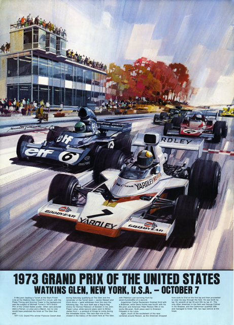 Watkins Glen Grand Prix Poster | 70's F1 Poster | Grand Prix Posters