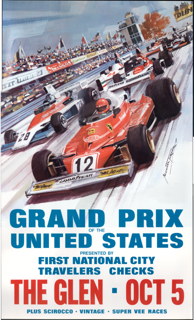Watkins Glen Grand Prix Poster | 70's F1 Poster | Grand Prix Posters