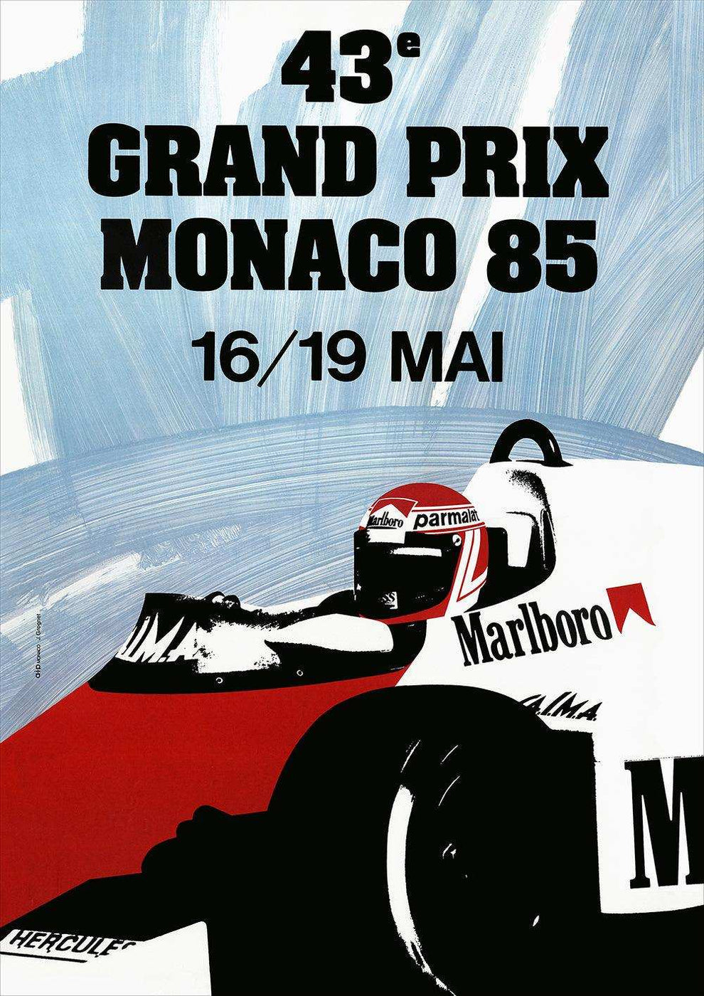 1985 Monaco Grand Posters | Monaco Grand Posters | Grand Prix Poster ...