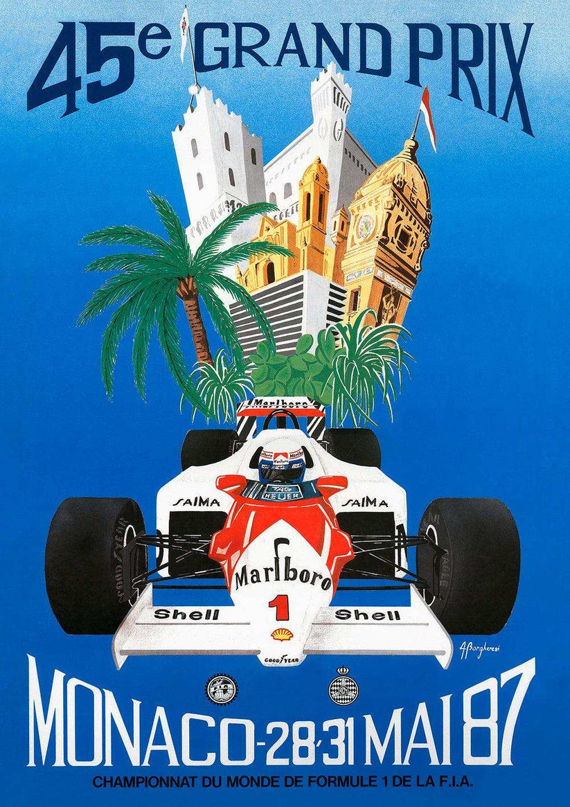 1987 Monaco Grand Posters | Monaco 1987 | Grand Prix Poster – Grand ...