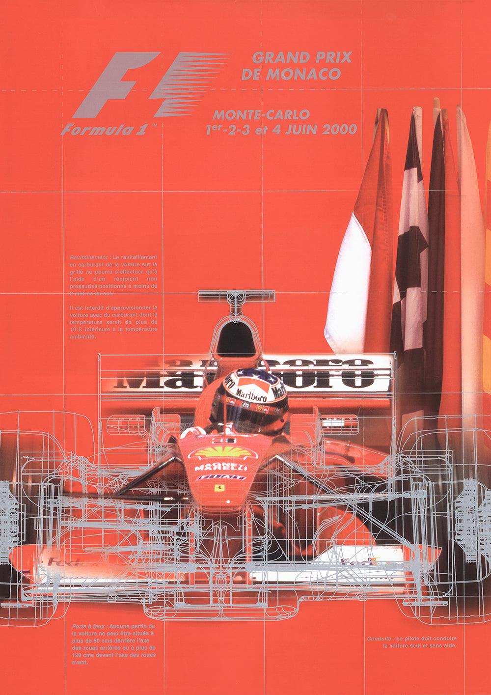Grand Prix Poster - Monaco 2000 – Grand Prix Posters