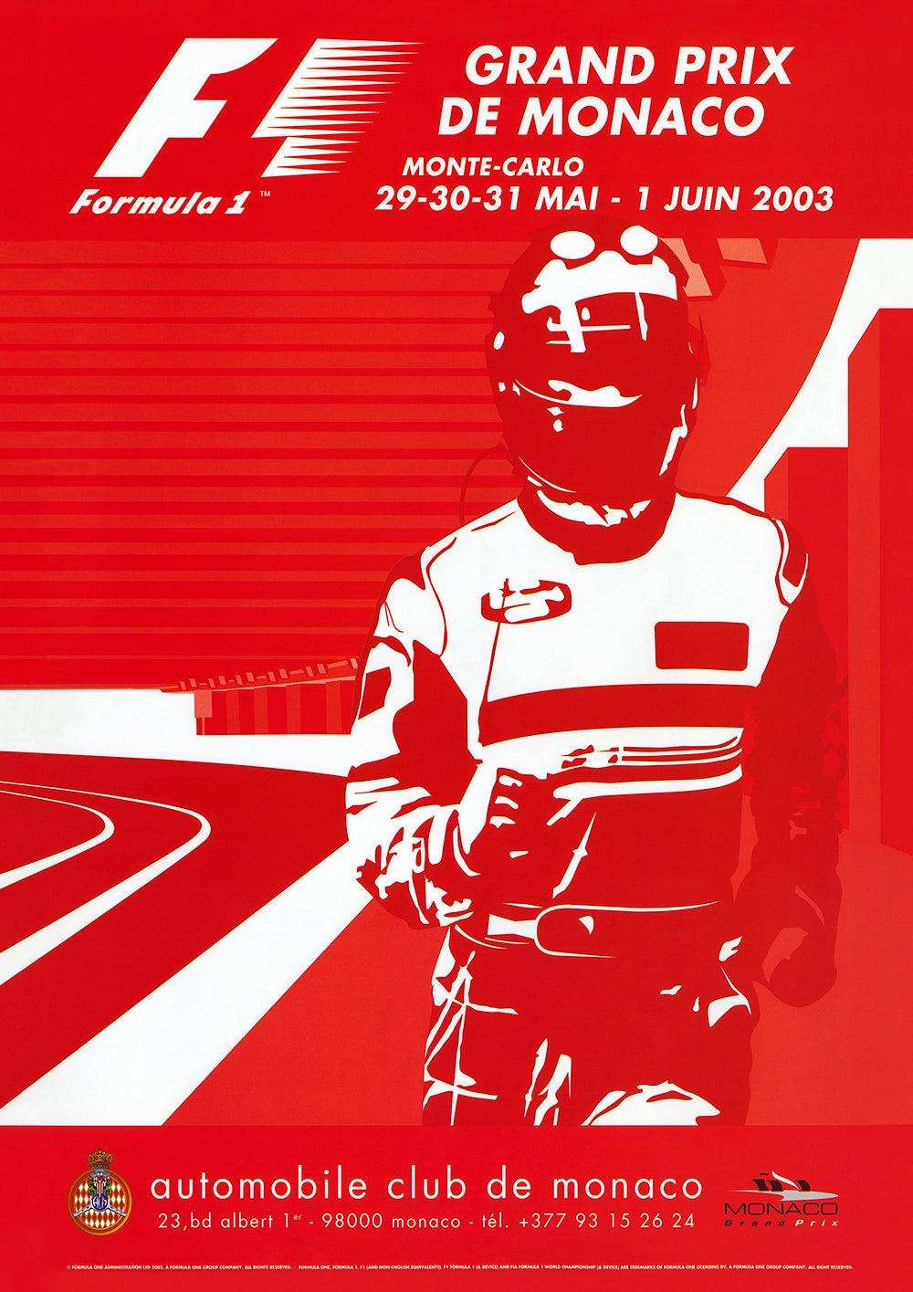Grand Prix Poster - Monaco 2003 – Grand Prix Posters